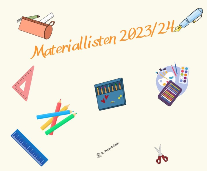 Materiallisten für das SJ 2023/24 an der St.-Peter Schule Wildeshausen